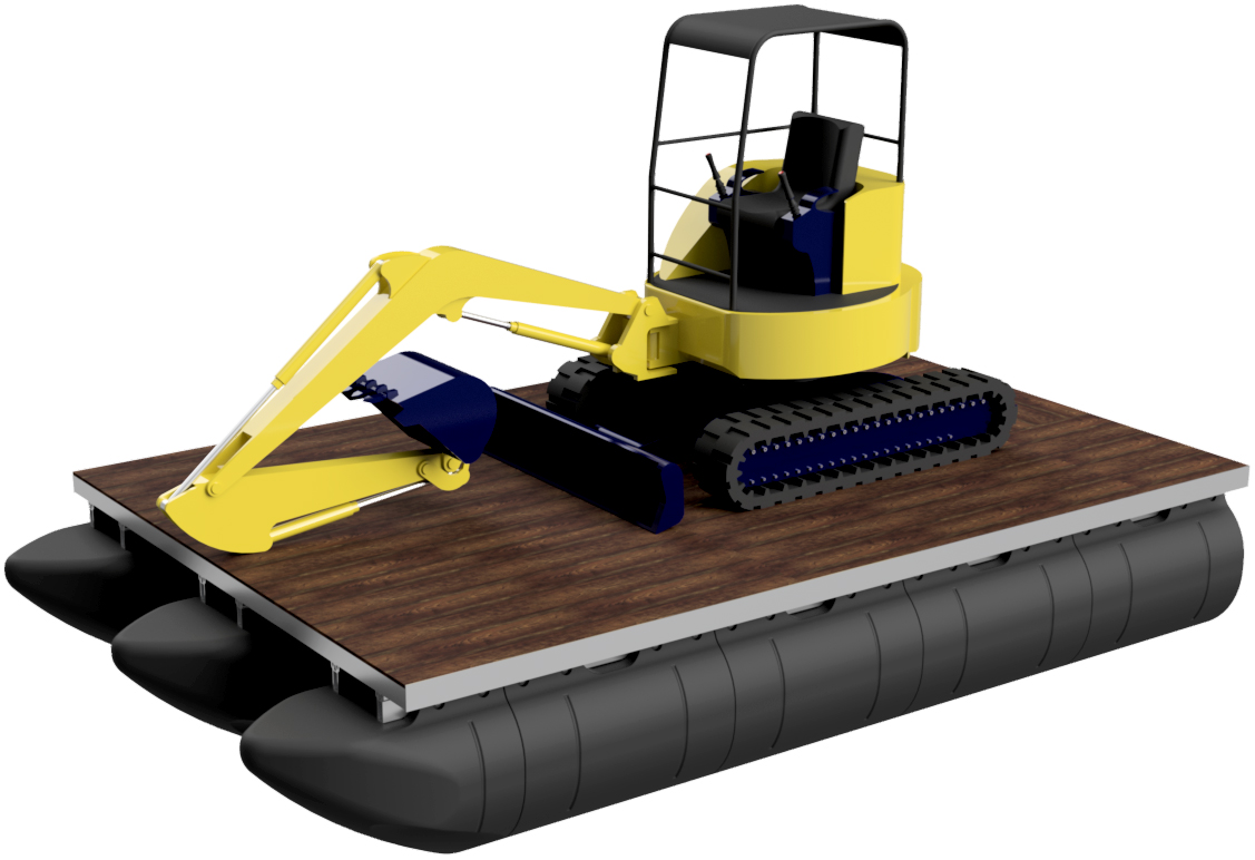 BigAssPontoonBoats.com - 603-630-5658 - LARGE PONTOON BARGE SYSTEMS